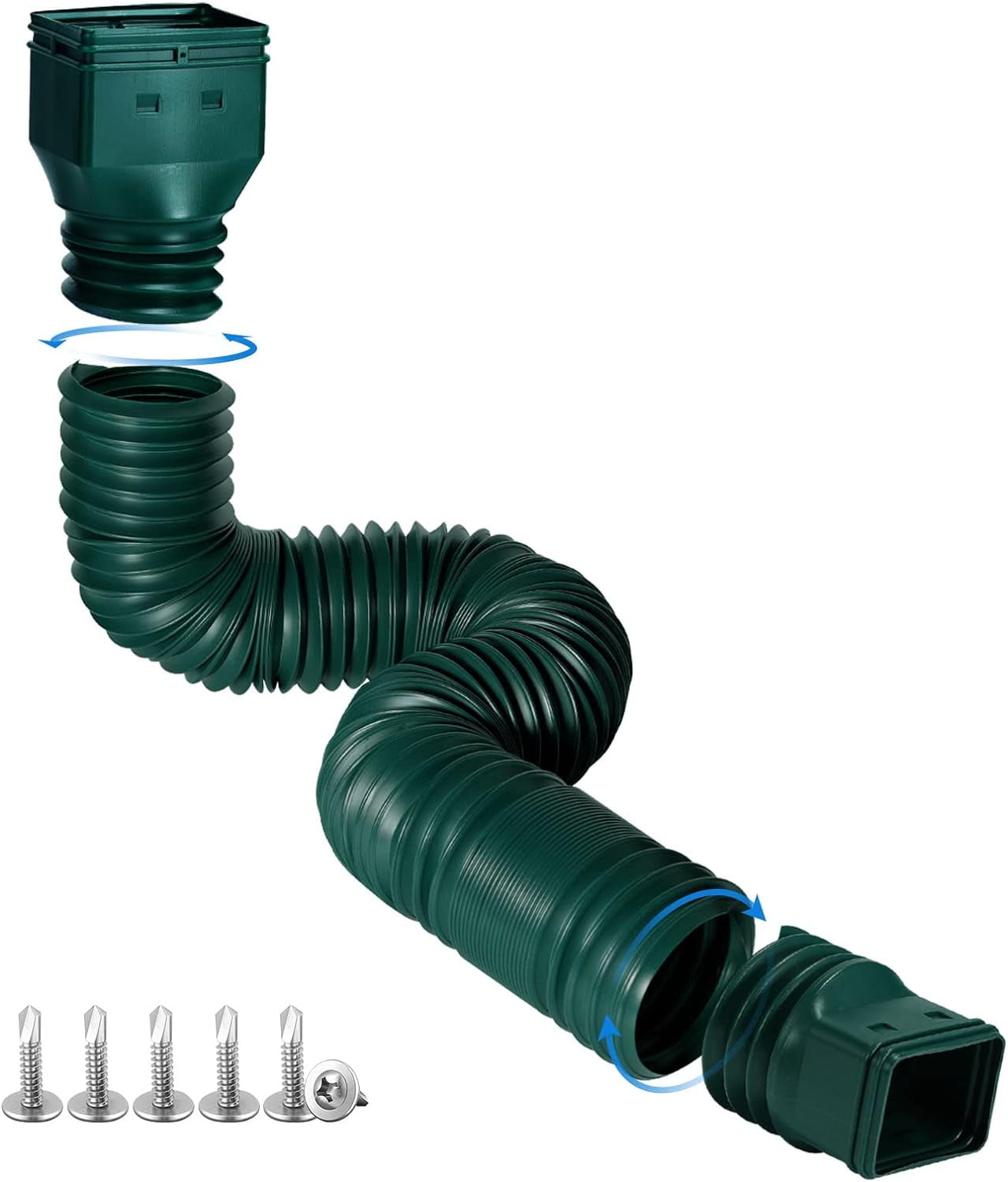 Rain Gutter Downspout Extensions Flexible, Drain Downspout Extender ...