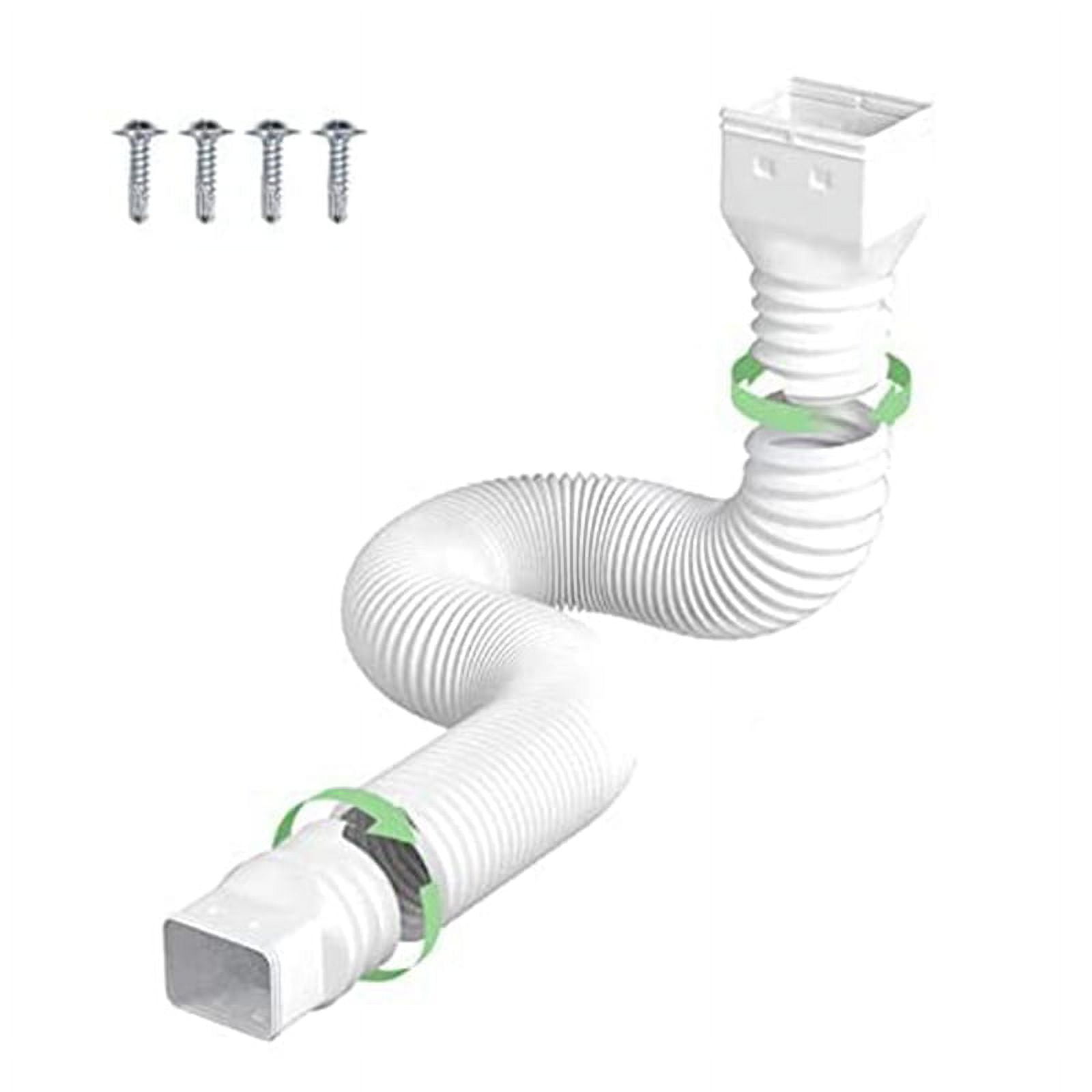 Rain Gutter Downspout Extensions, Flexible Drain Downspout Extender ...