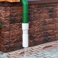 Rain Drain Flexible Downspout Extension, Roof Gutter Splash Water ...