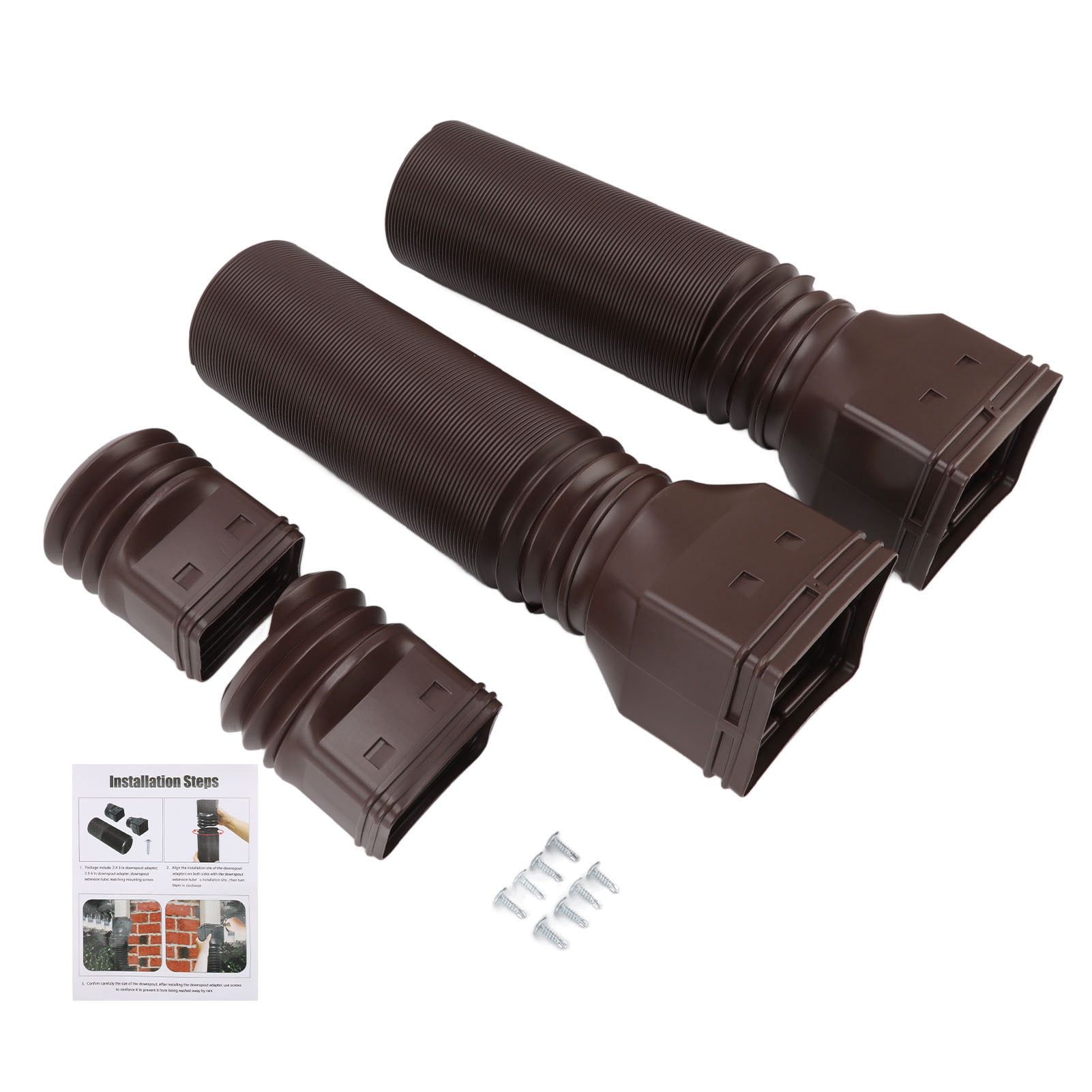 Rain Gutter Downspout Extensions Flexible Universal Drain Downspout ...