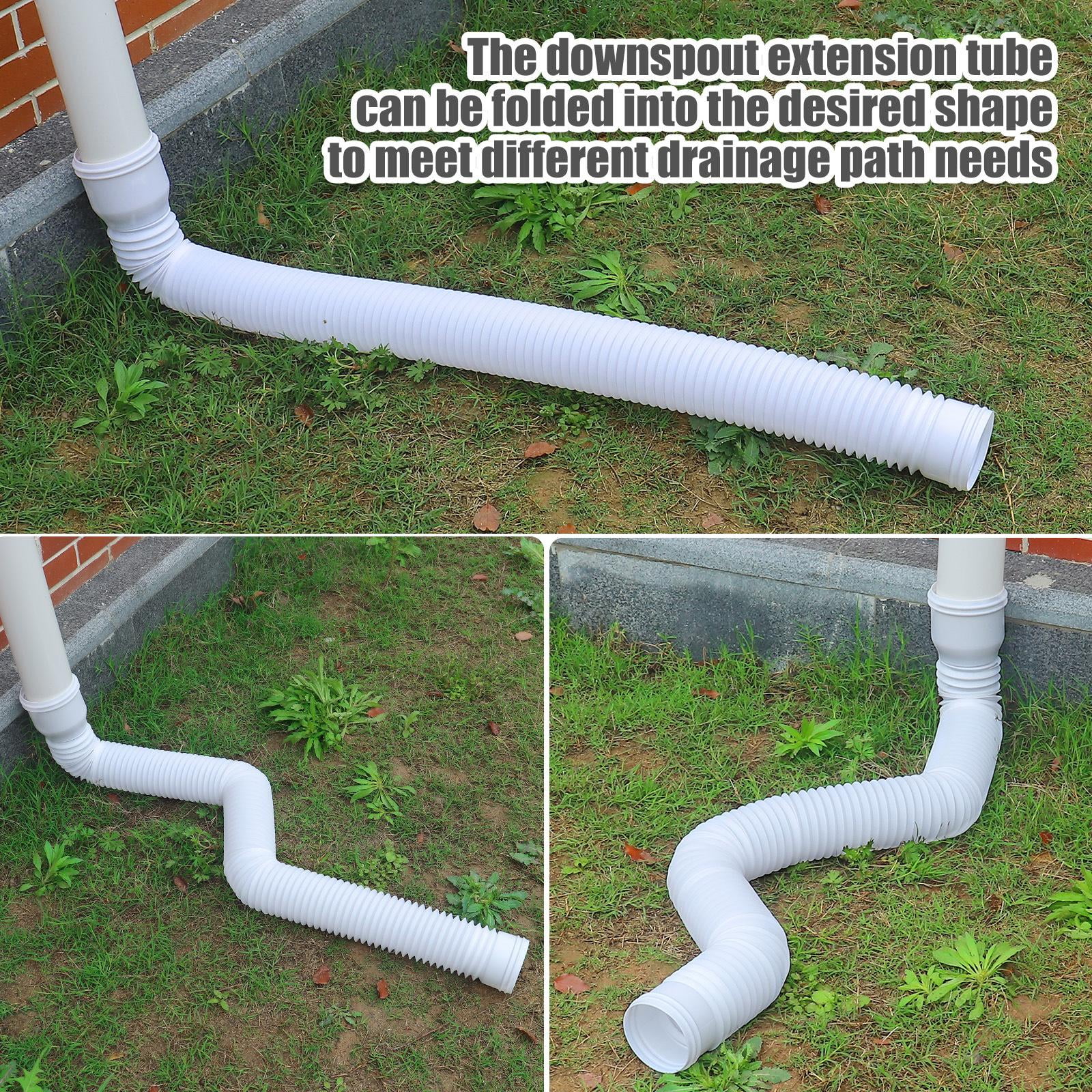 Rain Gutter Downspout Extensions Retractable with Screws for Rainwater ...