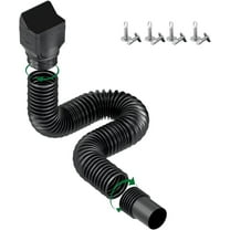 Rain Drain Flexible Downspout Extension, Roof Gutter Splash Water ...