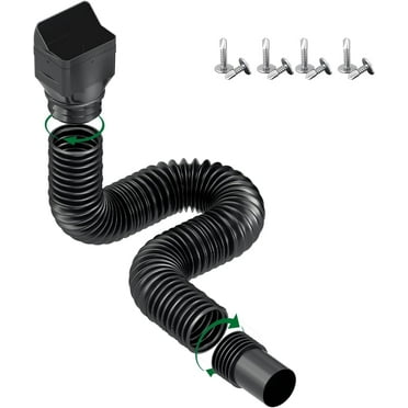 2-Pack Decorative Downspout Limestone Block Rain Gutter Drain Extender ...