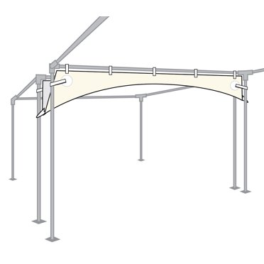 Impact Canopy 20 foot Canopy Rain Gutter, Tent Gutter, Shelter Gutter ...