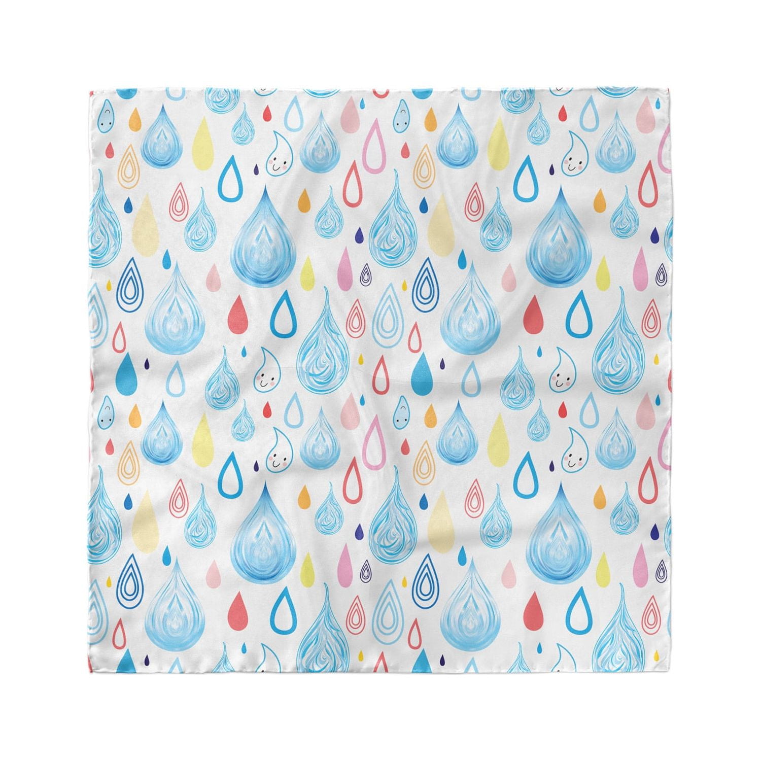 Rain Head Scarf, Funny Raindrop Autumn, Head Wrap, 3 Sizes, by ...