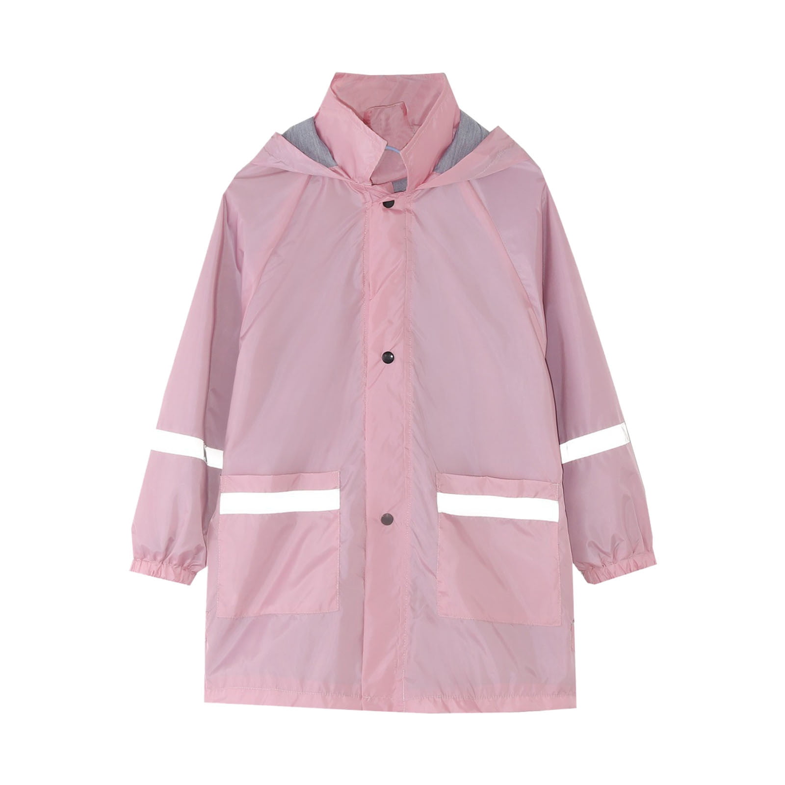 Rain Jacket Kids Children's Boys and Girls Solid Button Rain Jacket ...