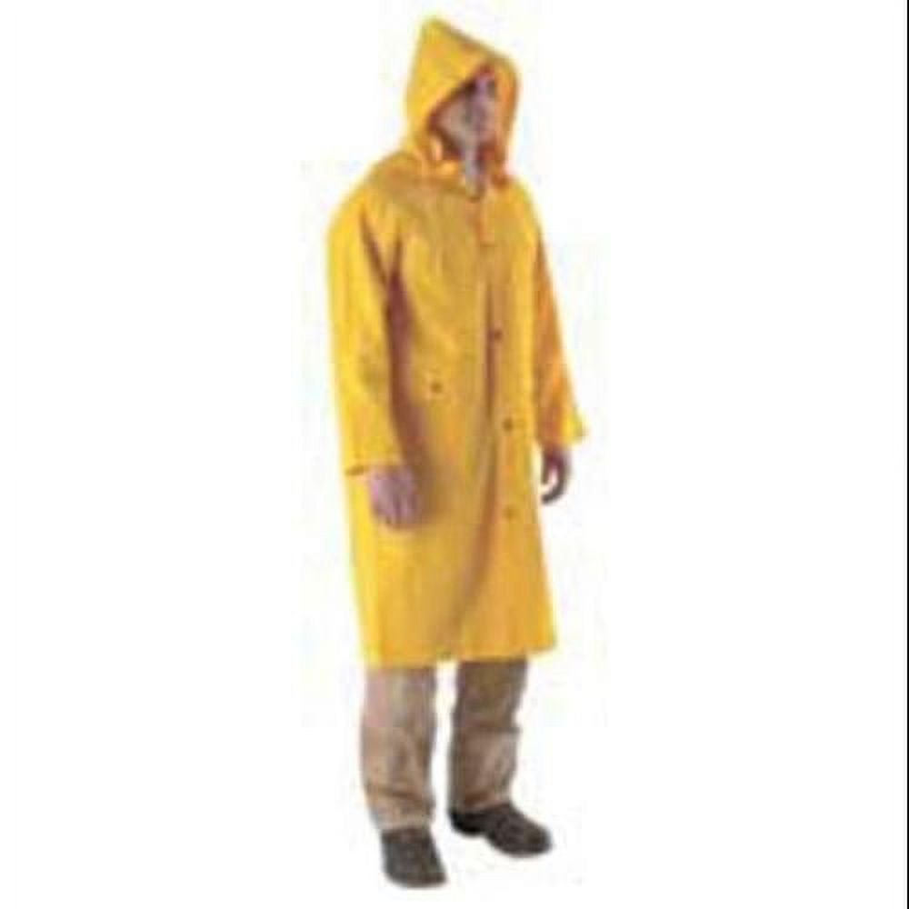Walmart Men's Unisex Yellow Rain Jacket, Size L, PVC Material, Chemical ...