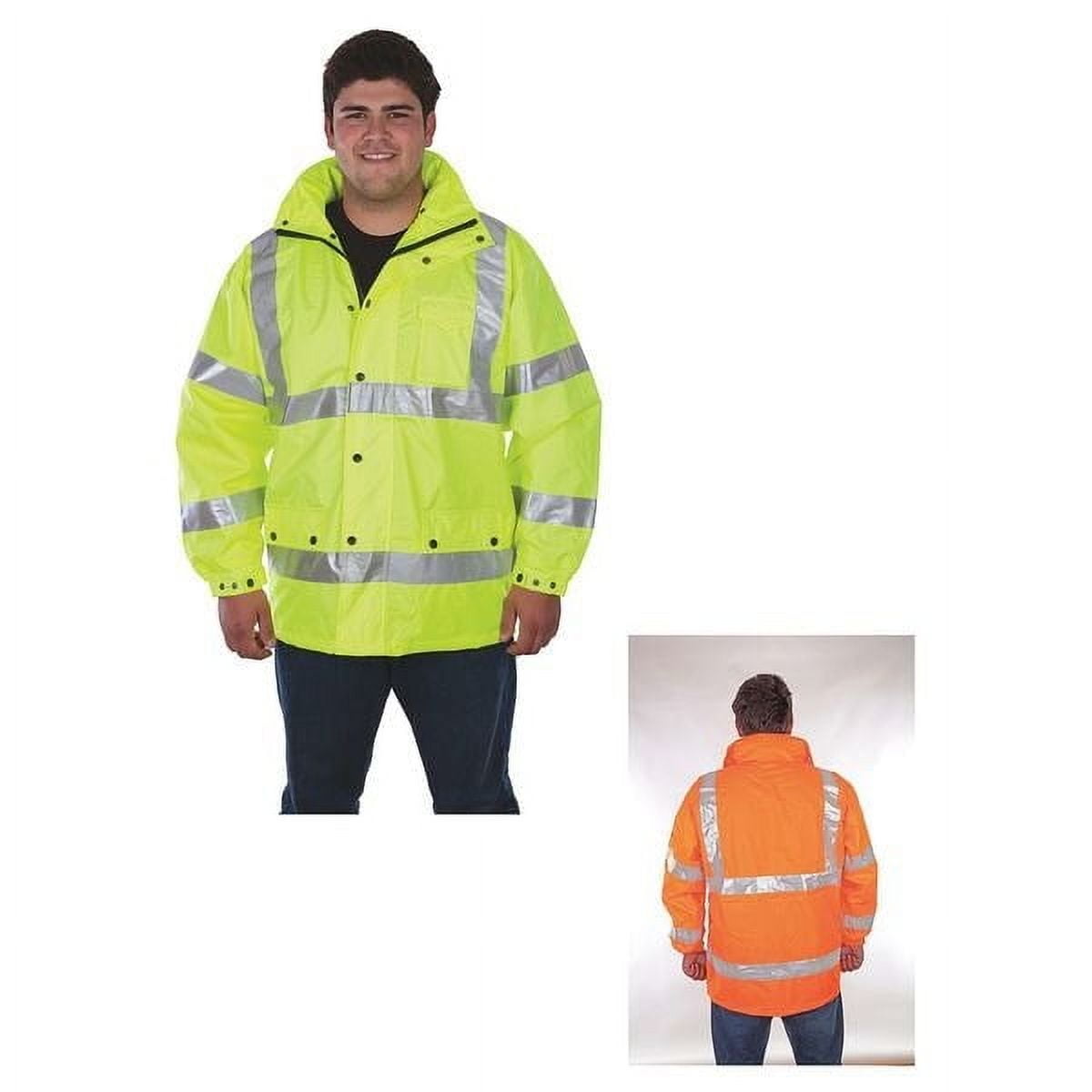 Manufacturer Varies Rain Jacket,Class 3, Type R,Ylw/Grn,L C16720G L ...