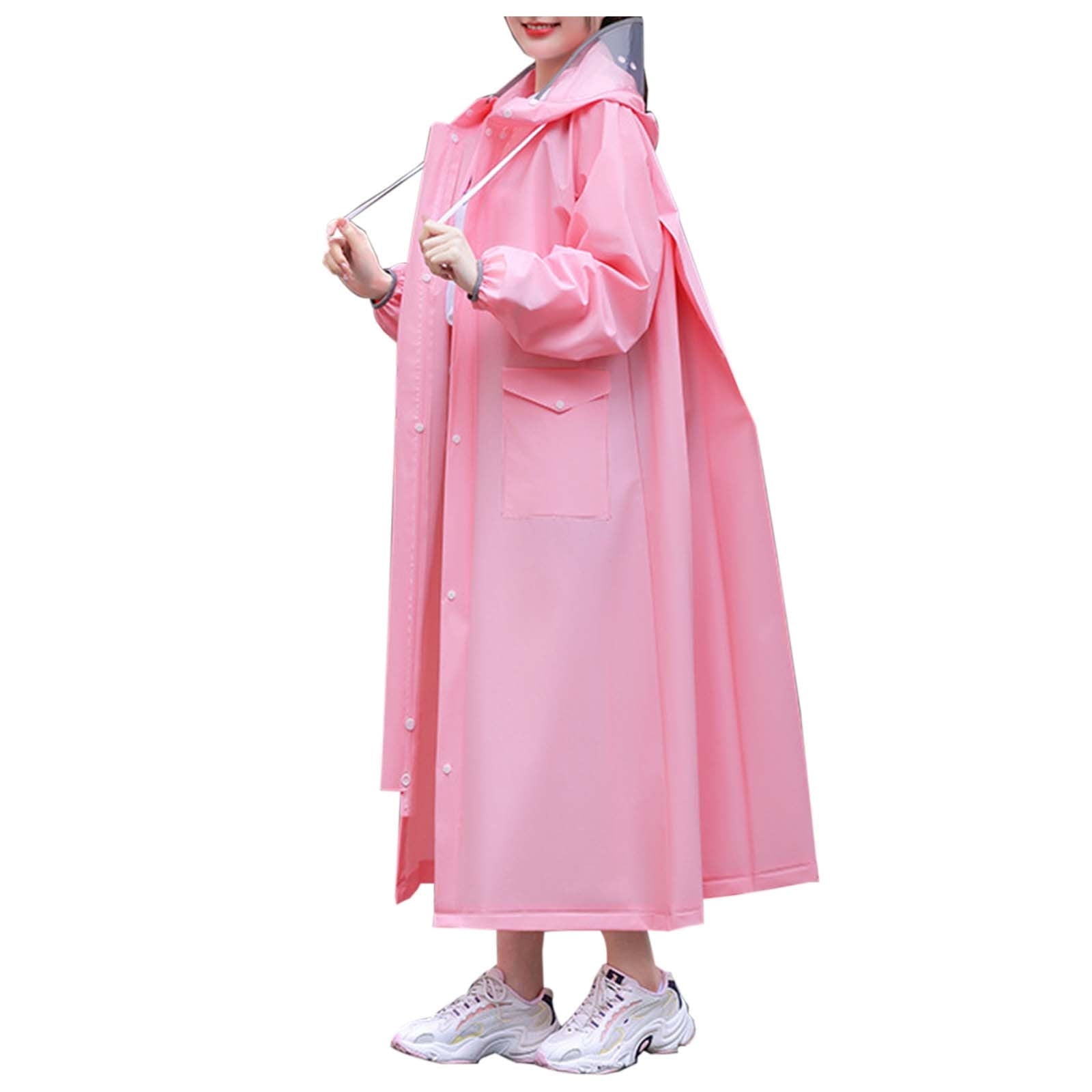 Rain Jacket Women Large Extra Long Full Body Outdoor High Visibility ...