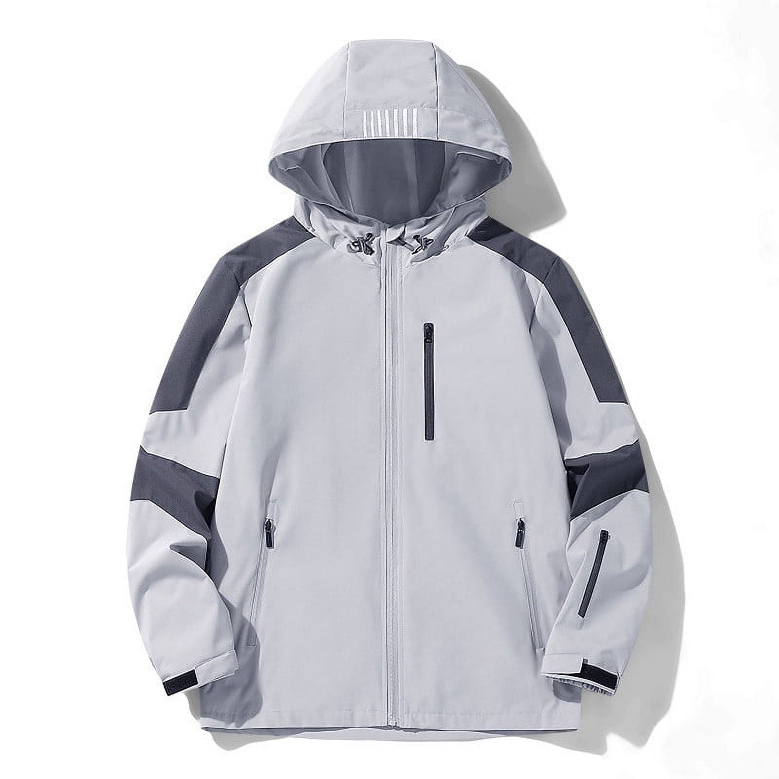 Rain Jacket Women Windproof Waterproof Trench Coat Spring Fall ...