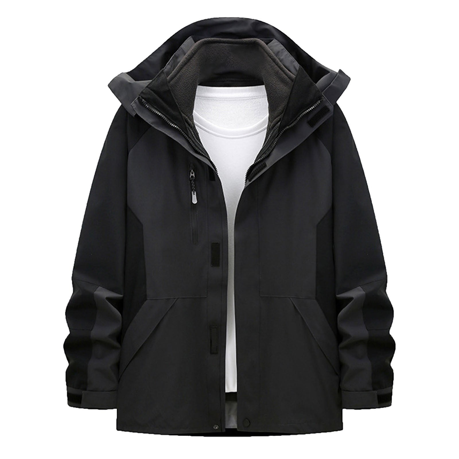 Rain Jacket for Men Casual Waterproof Raincoat Lightweight Rain Jackets ...