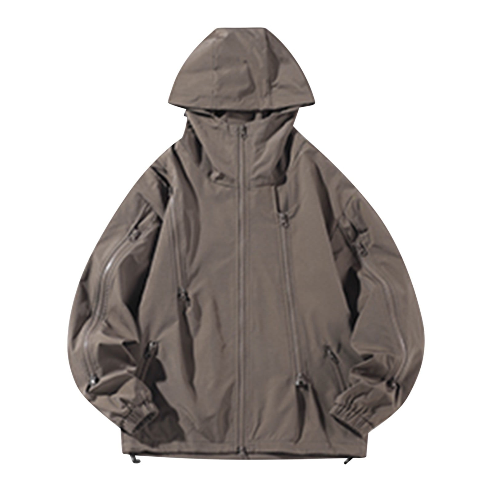 Rain Jacket for Men Packable Rain Jacket Waterproof with Hood Long ...