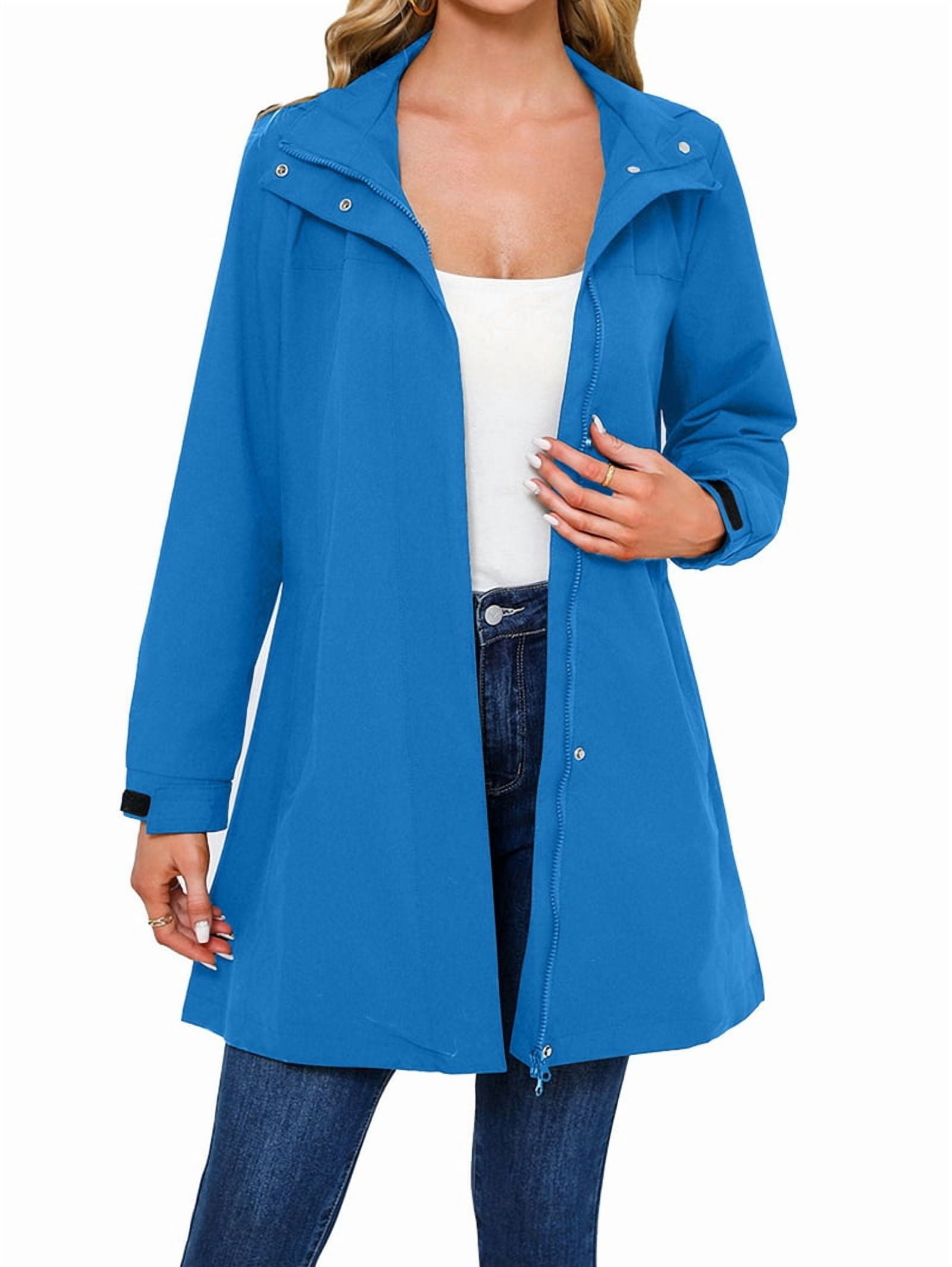 Rain Jacket for Women Waterproof with Hood Trech Coat for Women ...