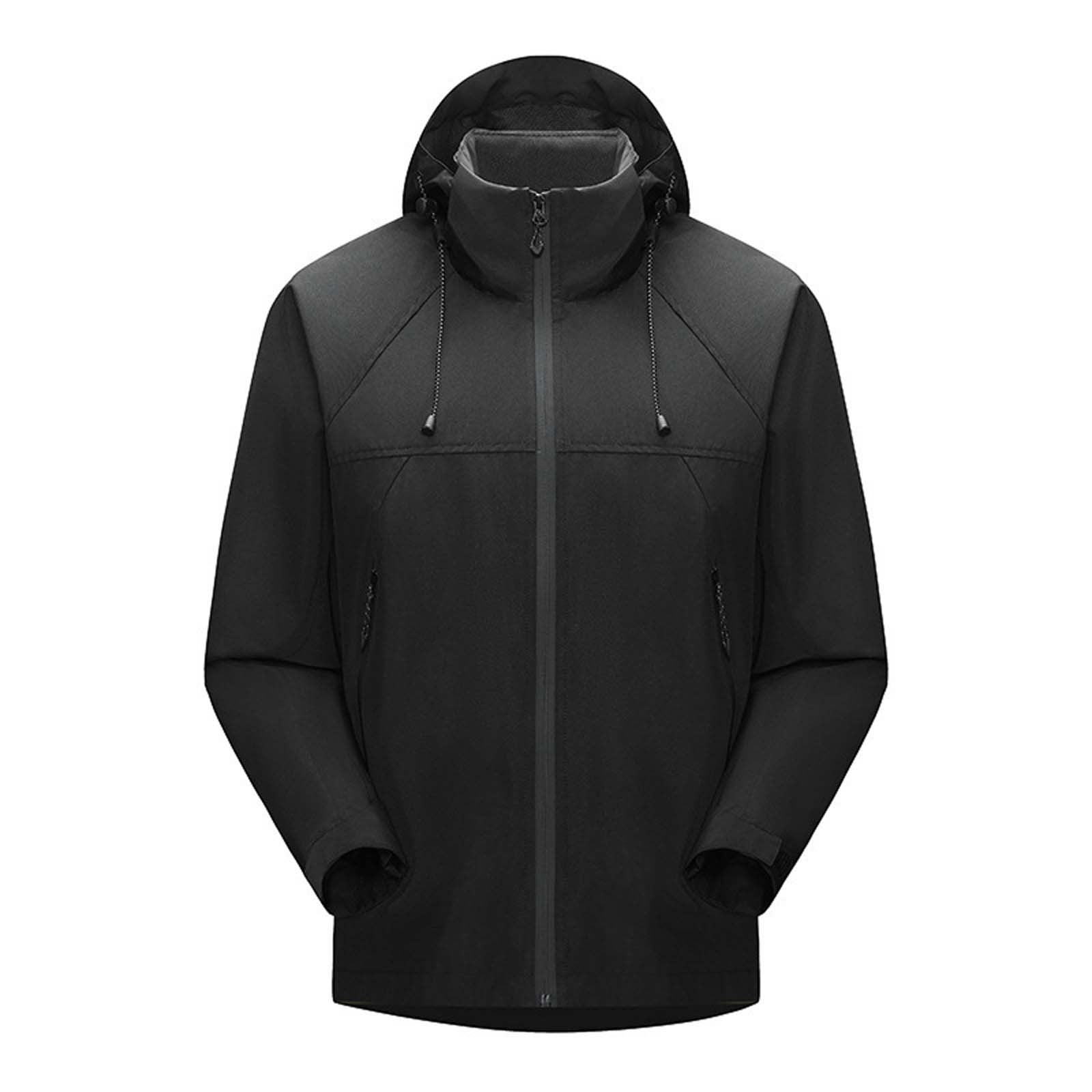 Rain Jackets Men Waterproof Windbreaker Trench Jacket Cycling Hiking ...