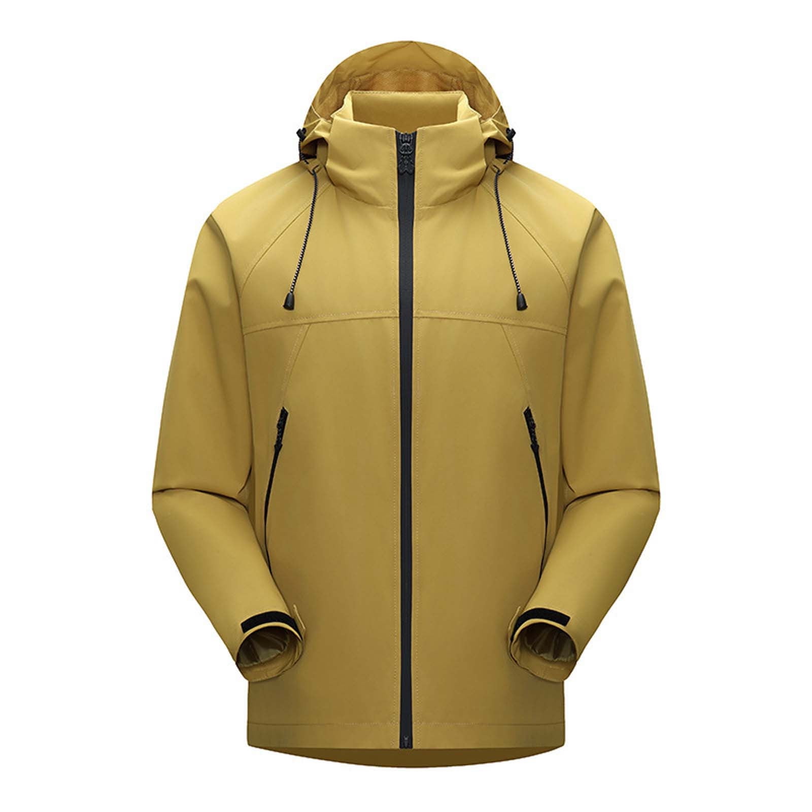 Rain Jackets Men Waterproof Windbreaker Trench Jacket Cycling Hiking ...