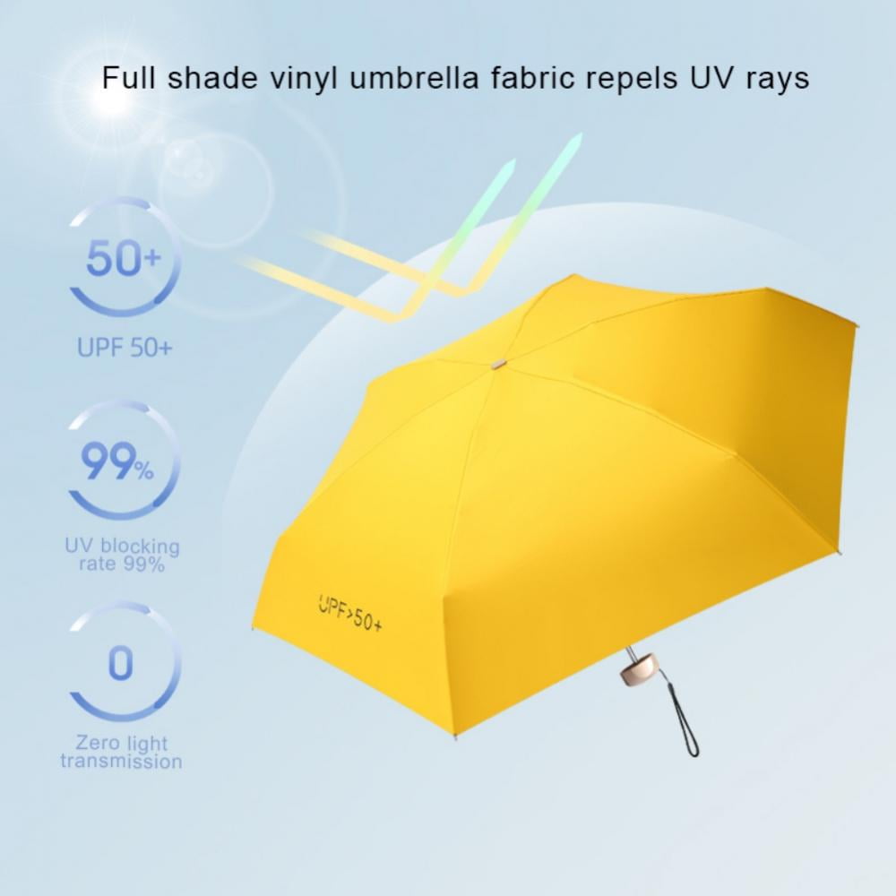 Rain Lightweight Umbrella, 5 Folding Small and Compact Umbrella and ...