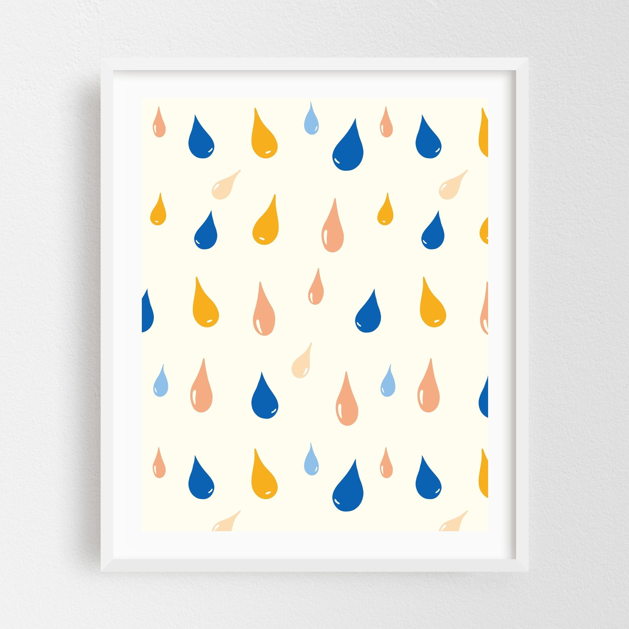 When the Rain Looks This Pretty - Illustration Pattern Geometric Pastel ...