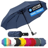 Rain-Mate Compact Travel Umbrella, Windproof 8-Rib, Auto Open & Close ...