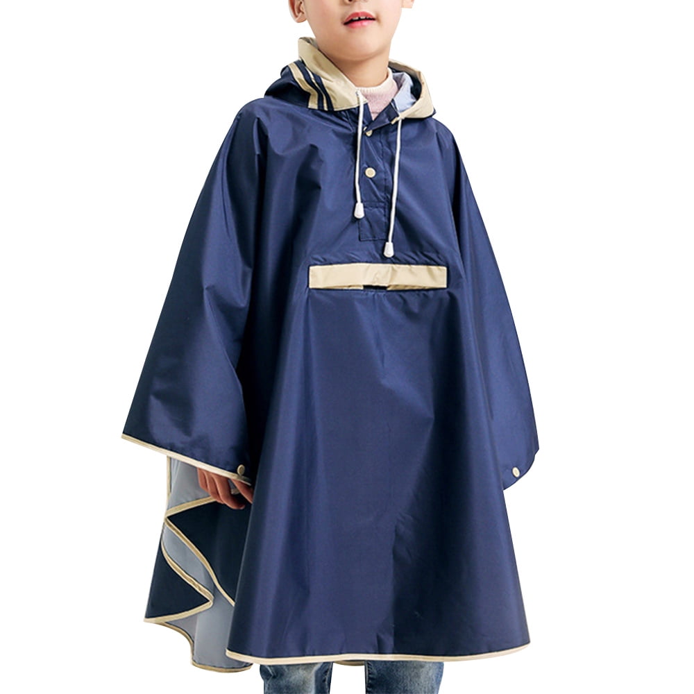 Rain Poncho Kids,Toddler Poncho with Hood,Waterpoof Rain Jacket Coat, Children Rainwear for Girl ...