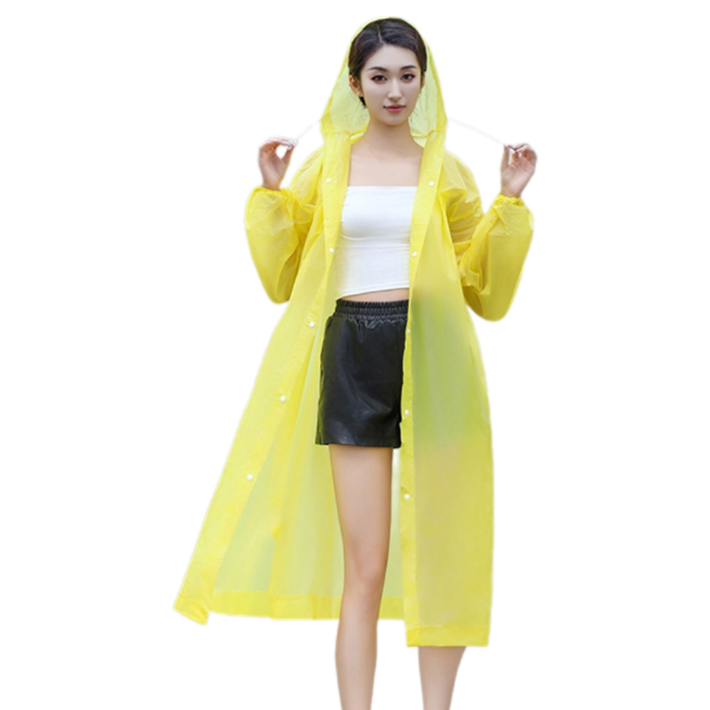 Rain Poncho with Hoods and Sleeves for Water Resistant Rain Coat ...