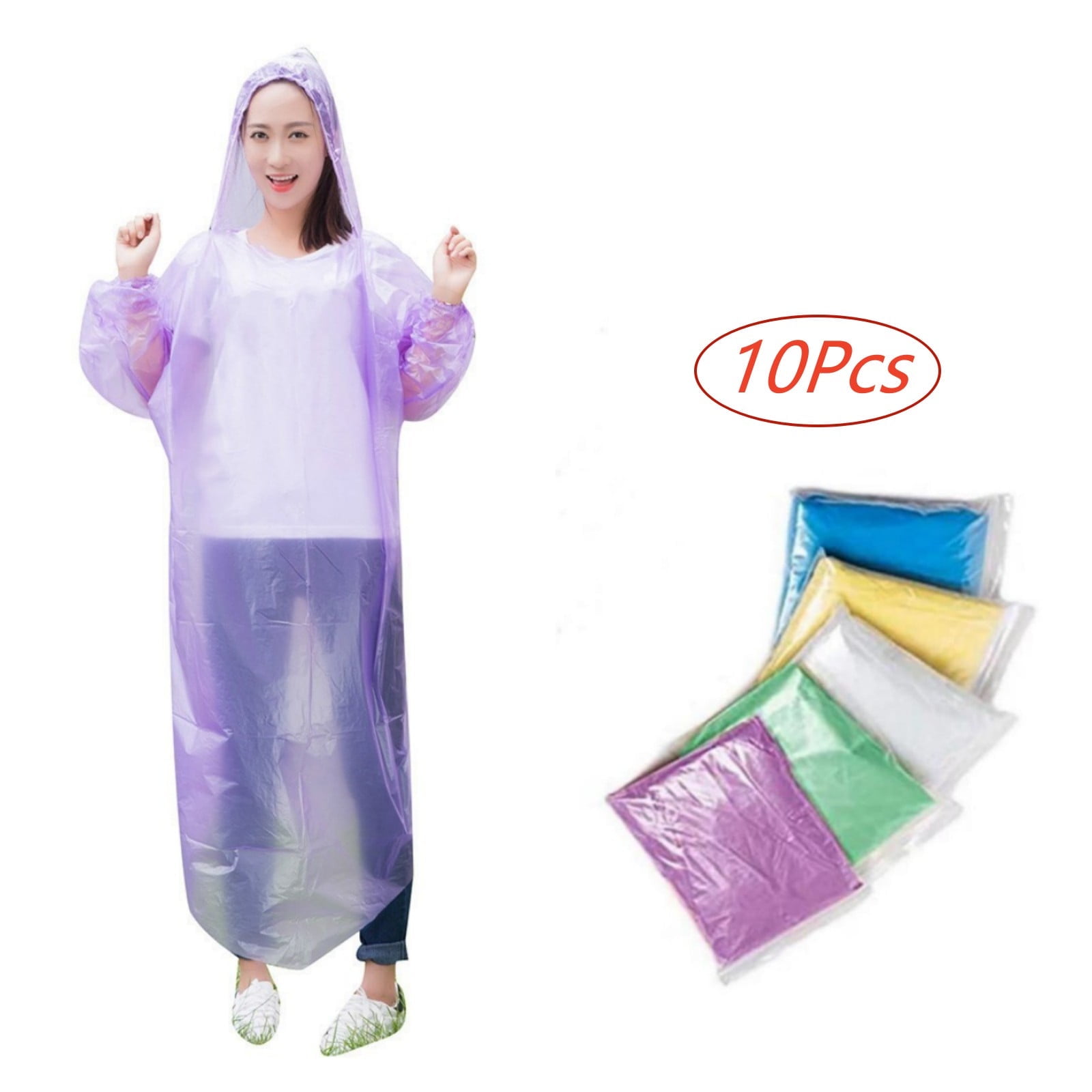 Rain Ponchos Adults Disposable World 10 Pack Panchos Adult Bulks ...