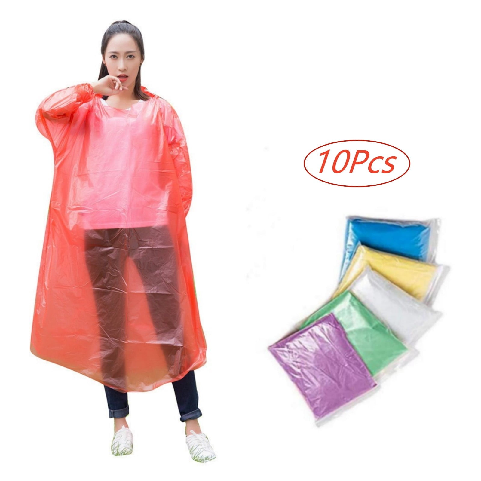 Rain Ponchos Adults Disposable World 10 Pack Panchos Adult Bulks ...