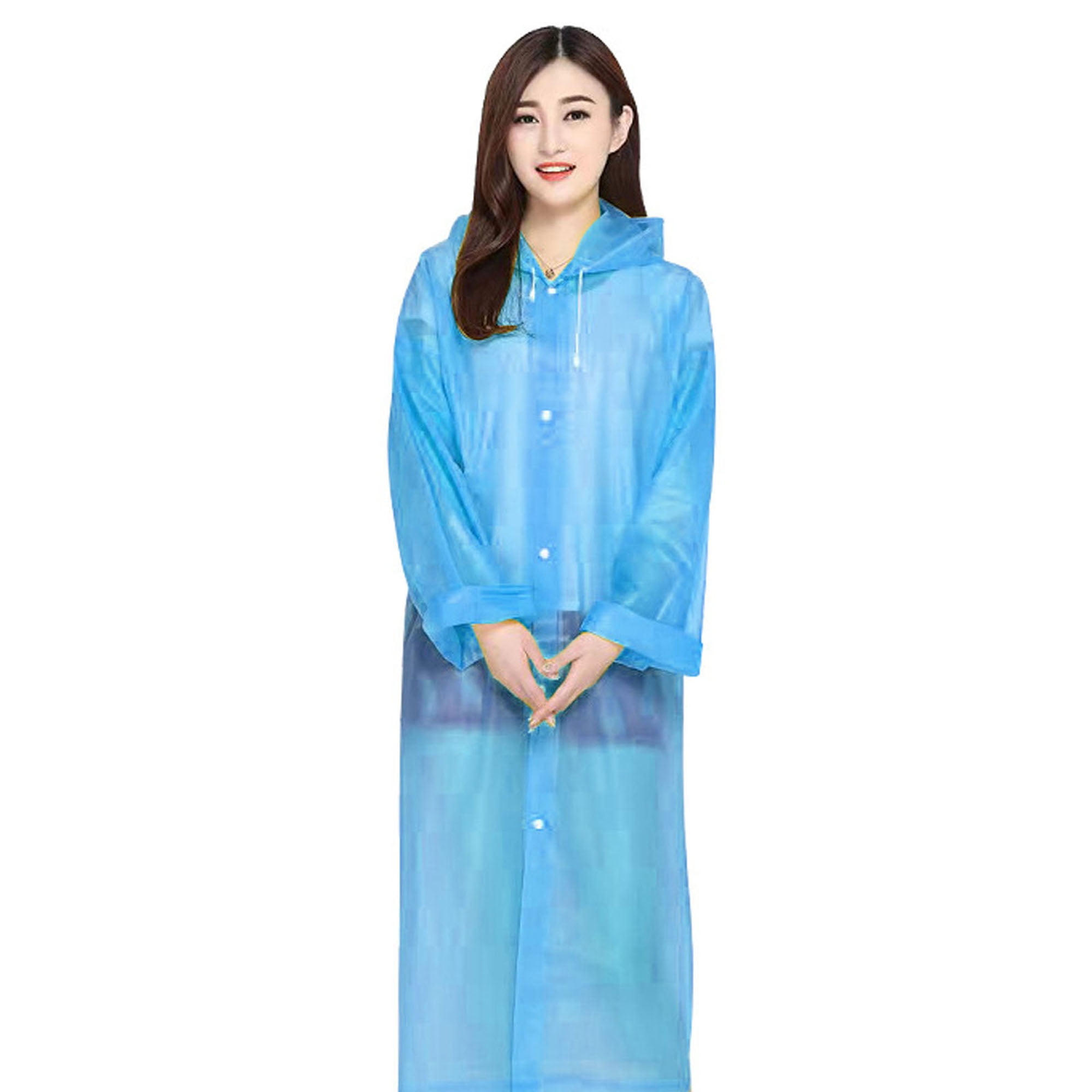 Rain Ponchos for Adults Kids Reusable 1/2Pcs Raincoats Emergency for ...