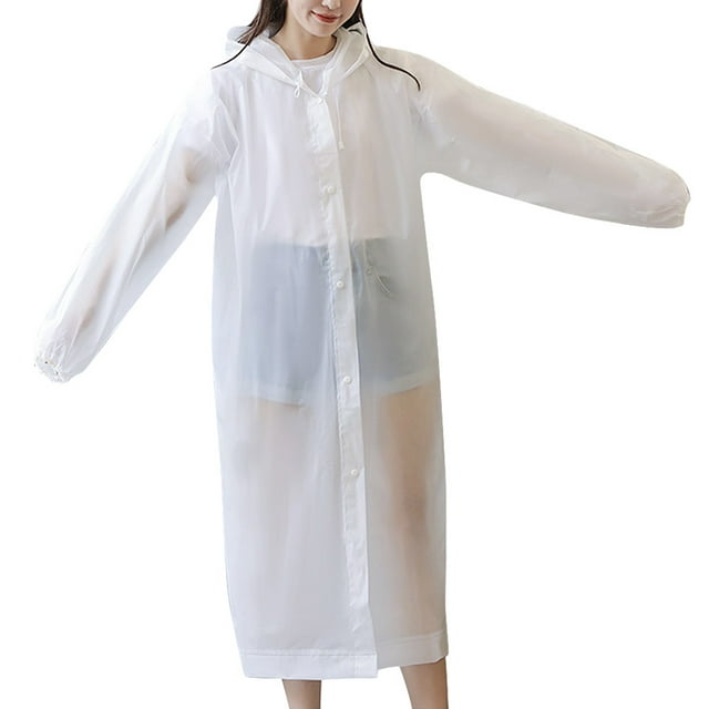 Rain Ponchos For Adults Reusable Hooded Raincoats For Men Survival Heavy Duty Military