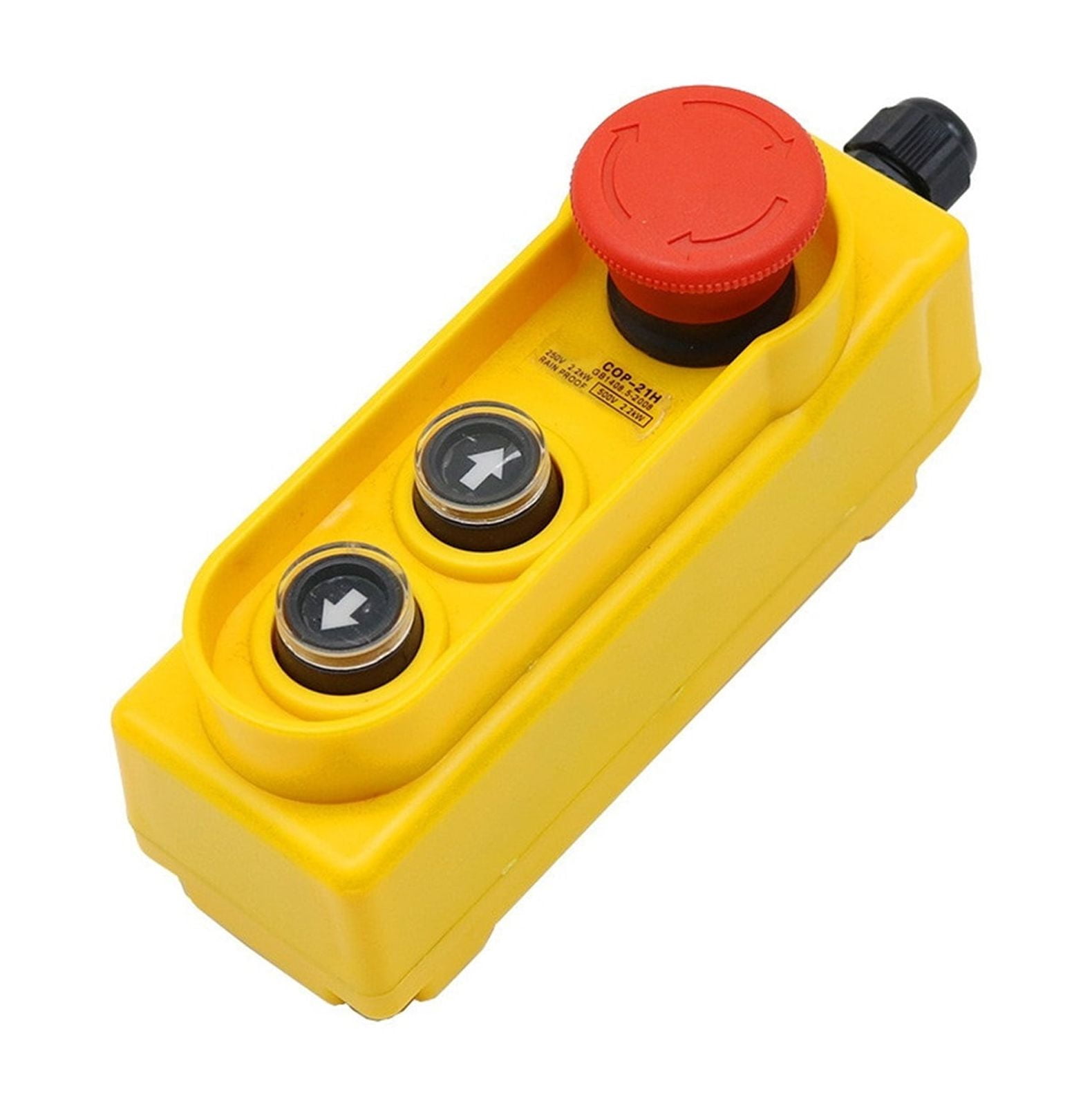 Rain Proof Lifting Button Box Emergency Stop Button Switch 2.2KW Direct ...