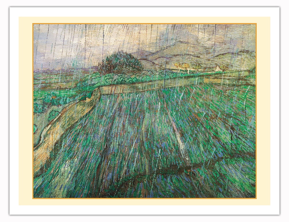 Rain - Saint-Rémy-de-Provence, France - From an Original Color Painting ...