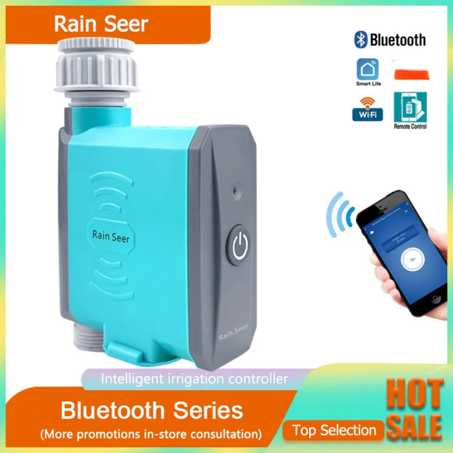 Rain Seer Bluetooth Garden Irrigation Watering Timer WiFi Water Timer Mobile Phone Remote ...