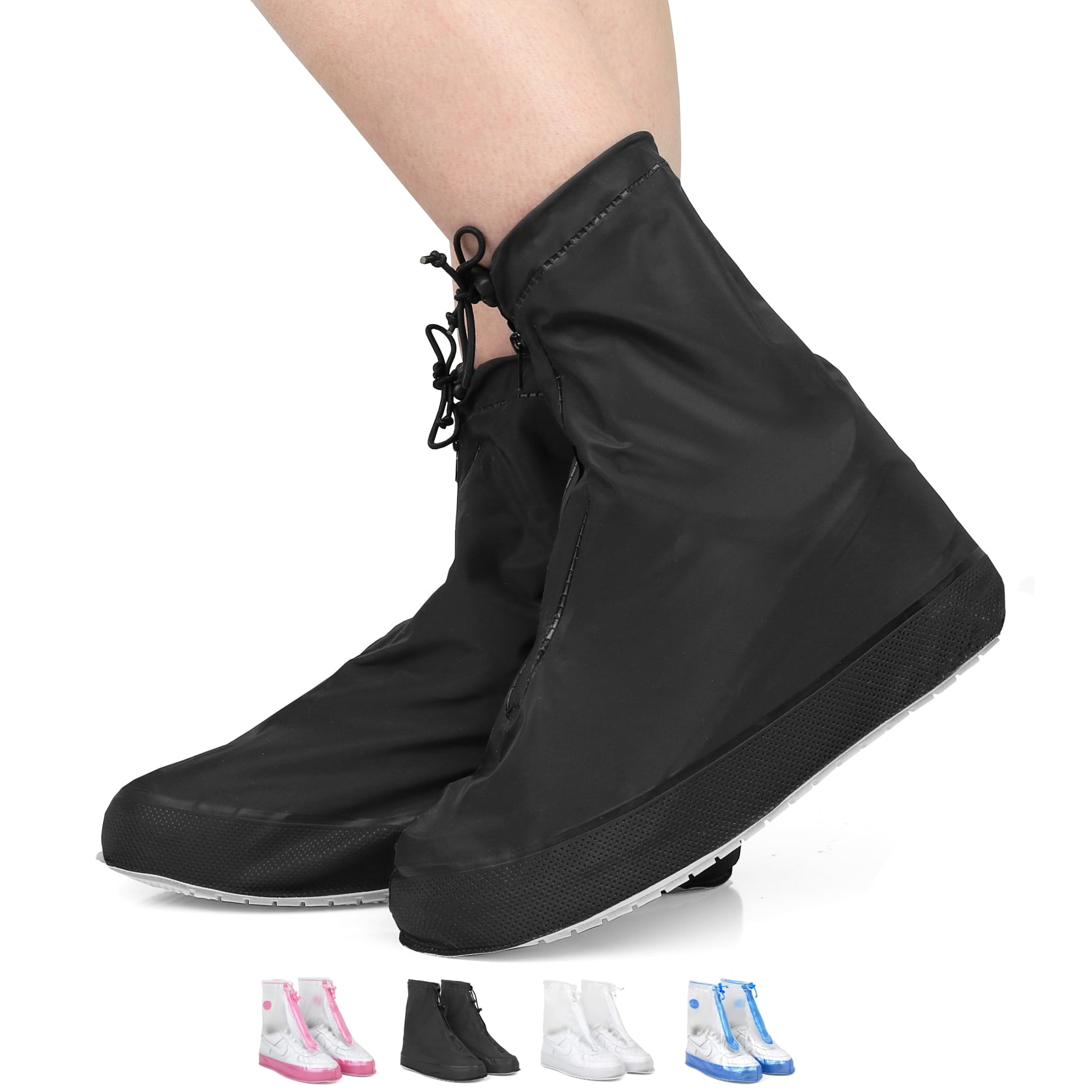 Waterproof Rain Shoe Covers for Men & Women, Reusable Galoshes ...