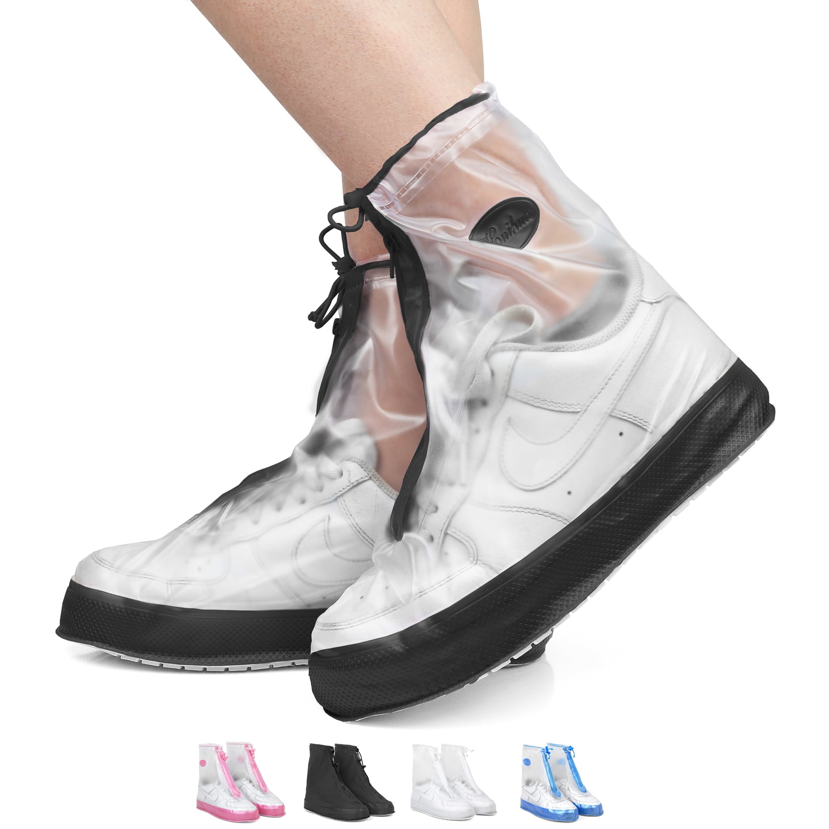 Galashield Rain Shoe Covers, Waterproof PVC Overshoes, Rubber Sole ...