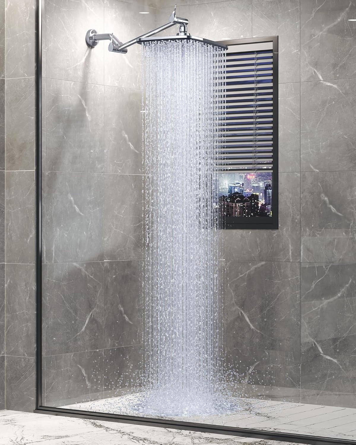 Rain Shower Head, 11.8 Inch Large Rectangular Rainfall Showerhead ...