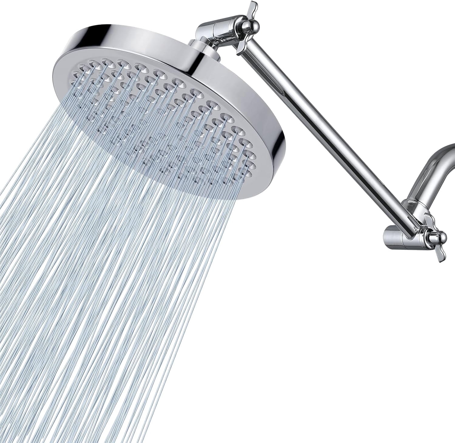 Rain Shower Head with Extension Arm - High Pressure Rainfall Showerhead ...