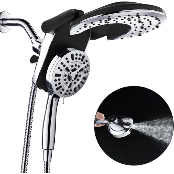 Rain Shower Head with Handheld: High Pressure Shower Heads with ...
