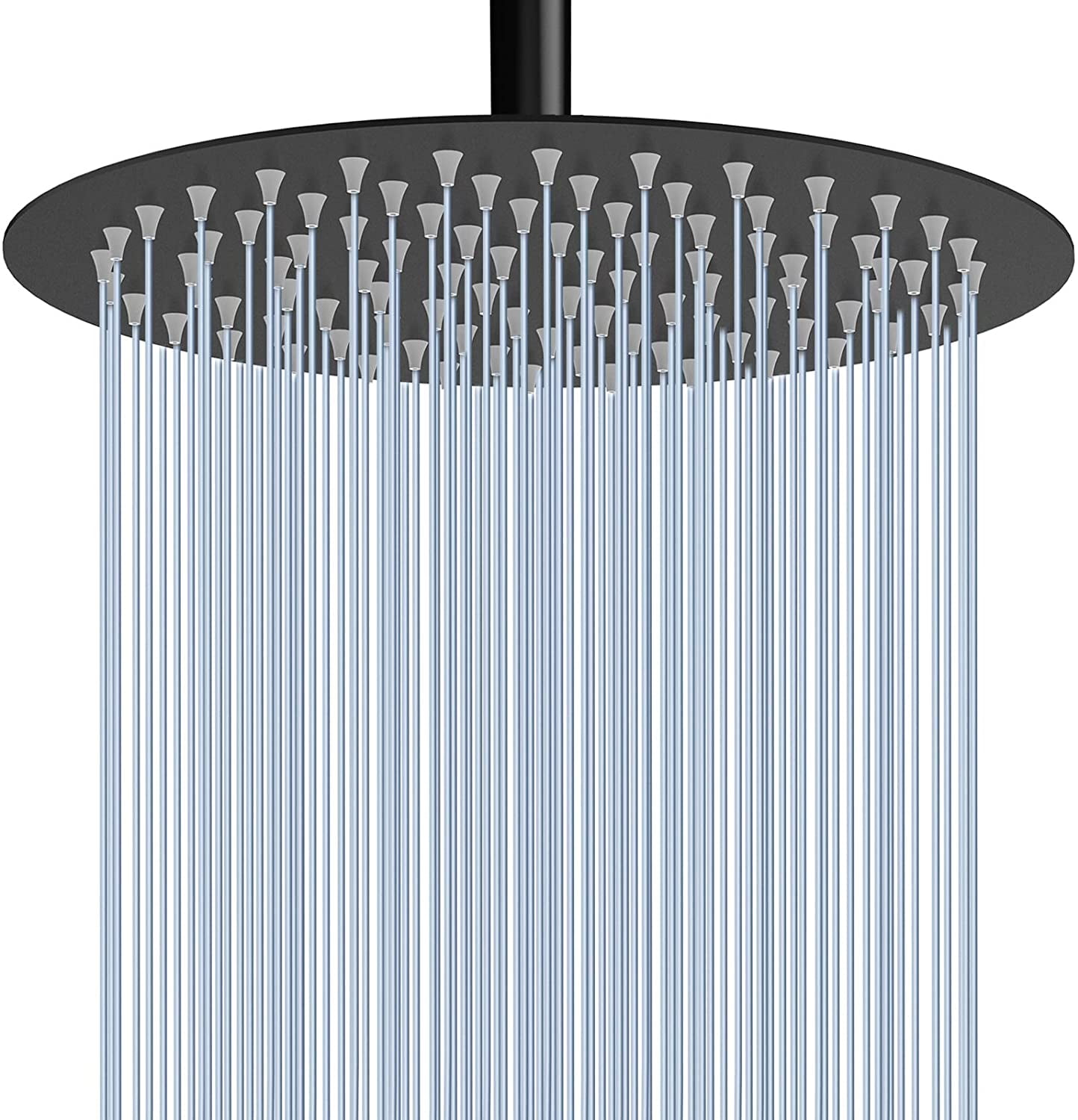 Rain Shower Head, High Flow Large Rainfall Showerhead Made of All Metal ...