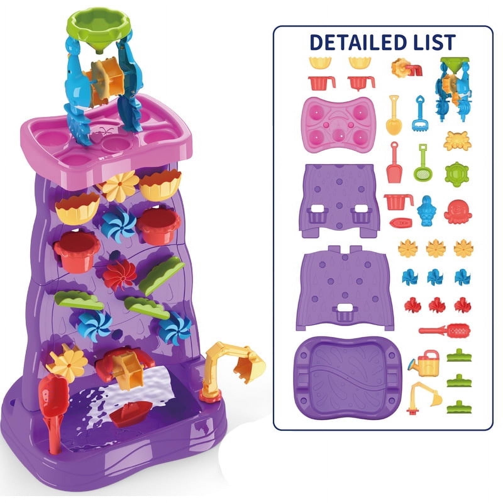 Luo Luo Rain Showers Splash Pond Toddler Water Table, Child Multicolor ...