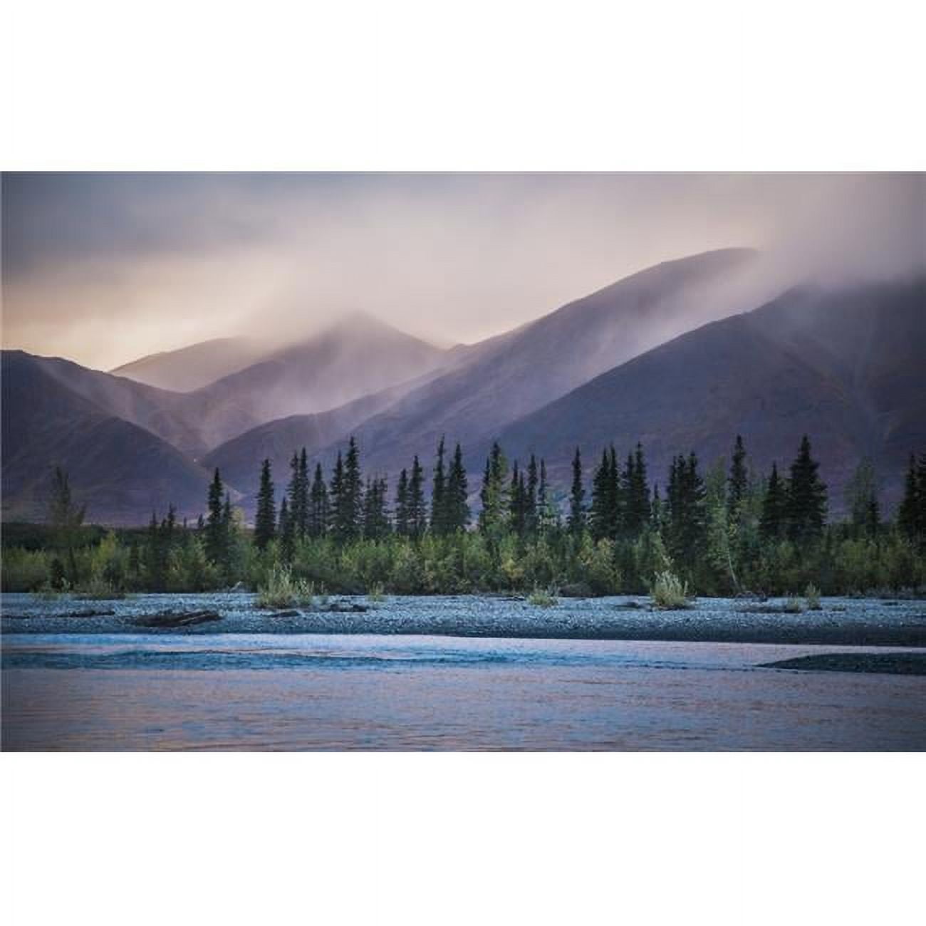 Rain & Snow Squalls Race Over The Mountains During Sunset on The Kelly ...