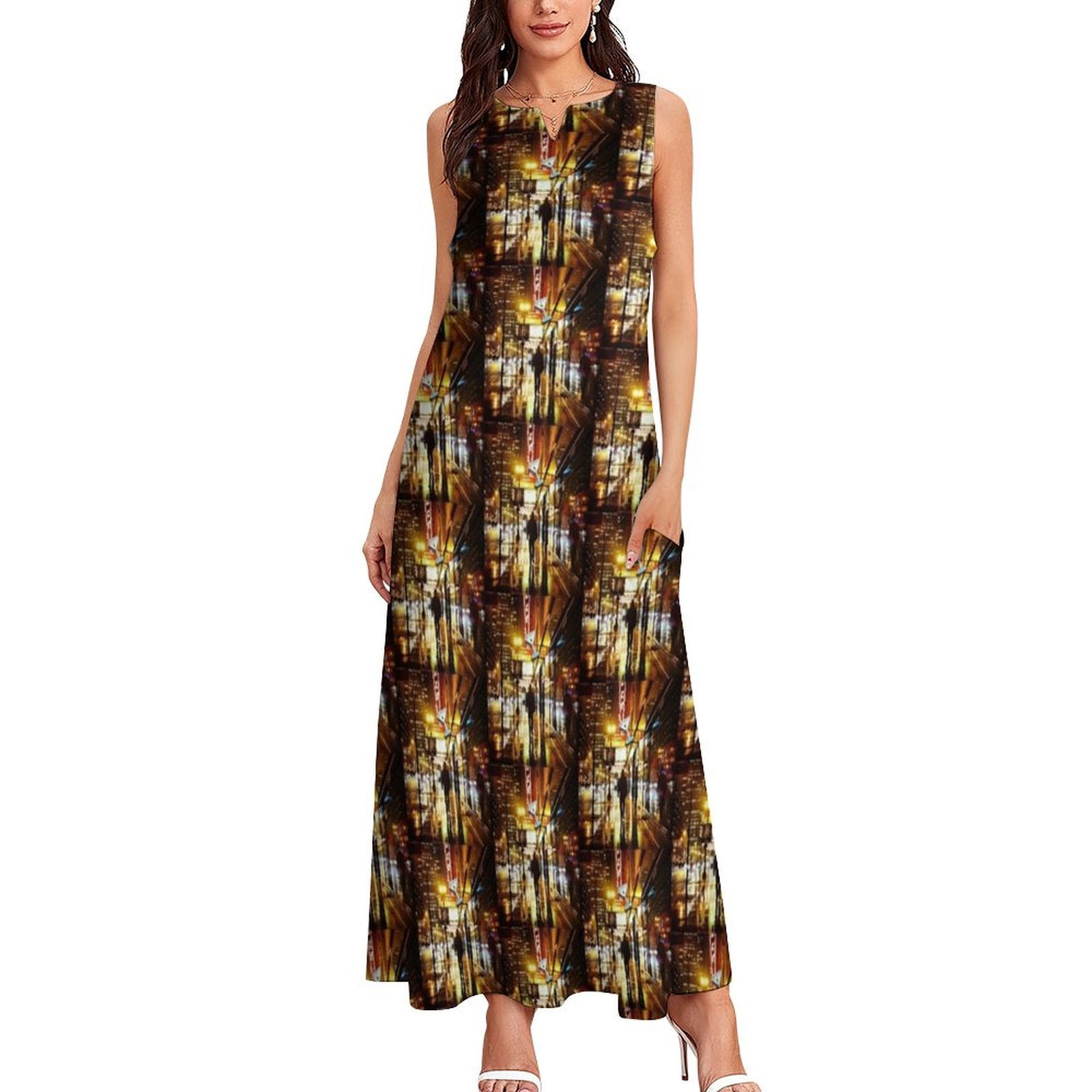 Rain-Soaked City Street Long Dress dress elegant party dresses for ...