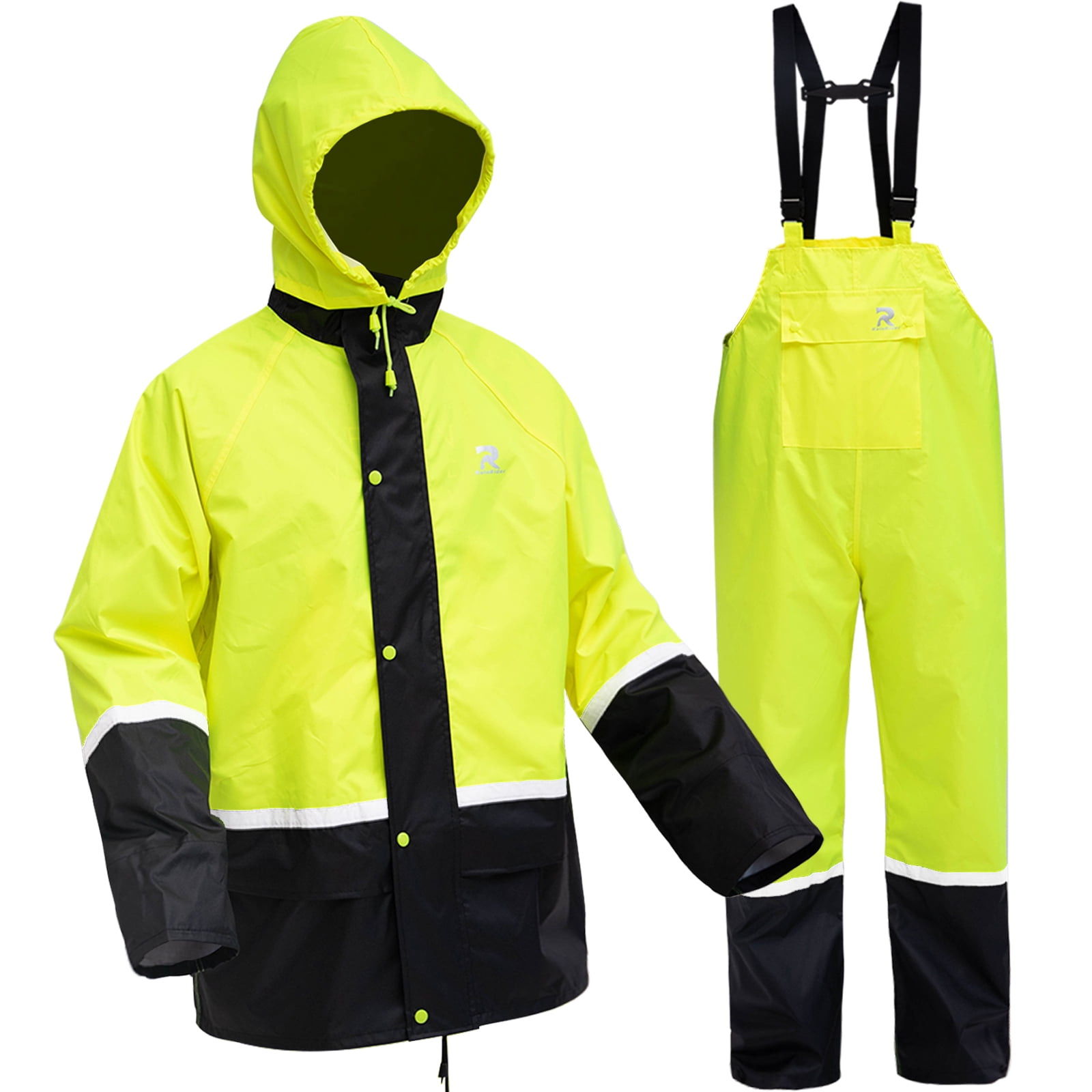 Rain Suits for Men Waterproof High Visibility Rain Gear Lightweight ...