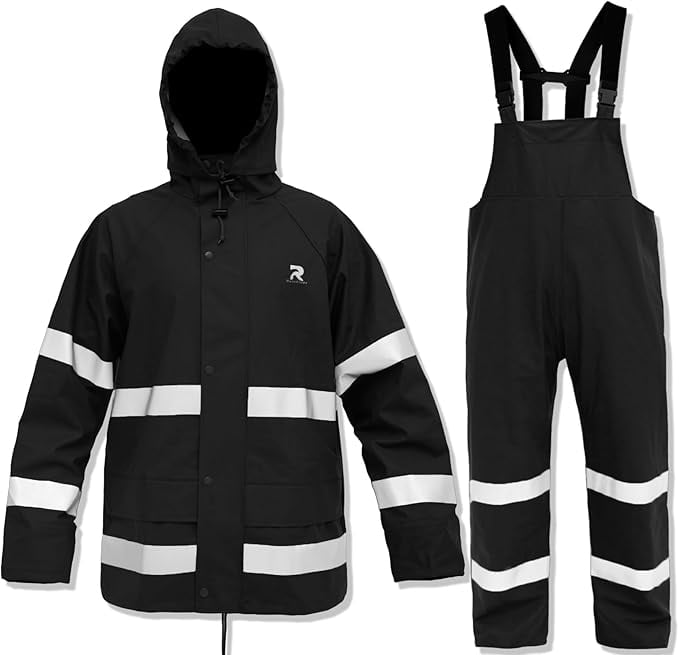 Rain Suits for Men Women Waterproof Heavy Duty Raincoat Fishing Rain ...