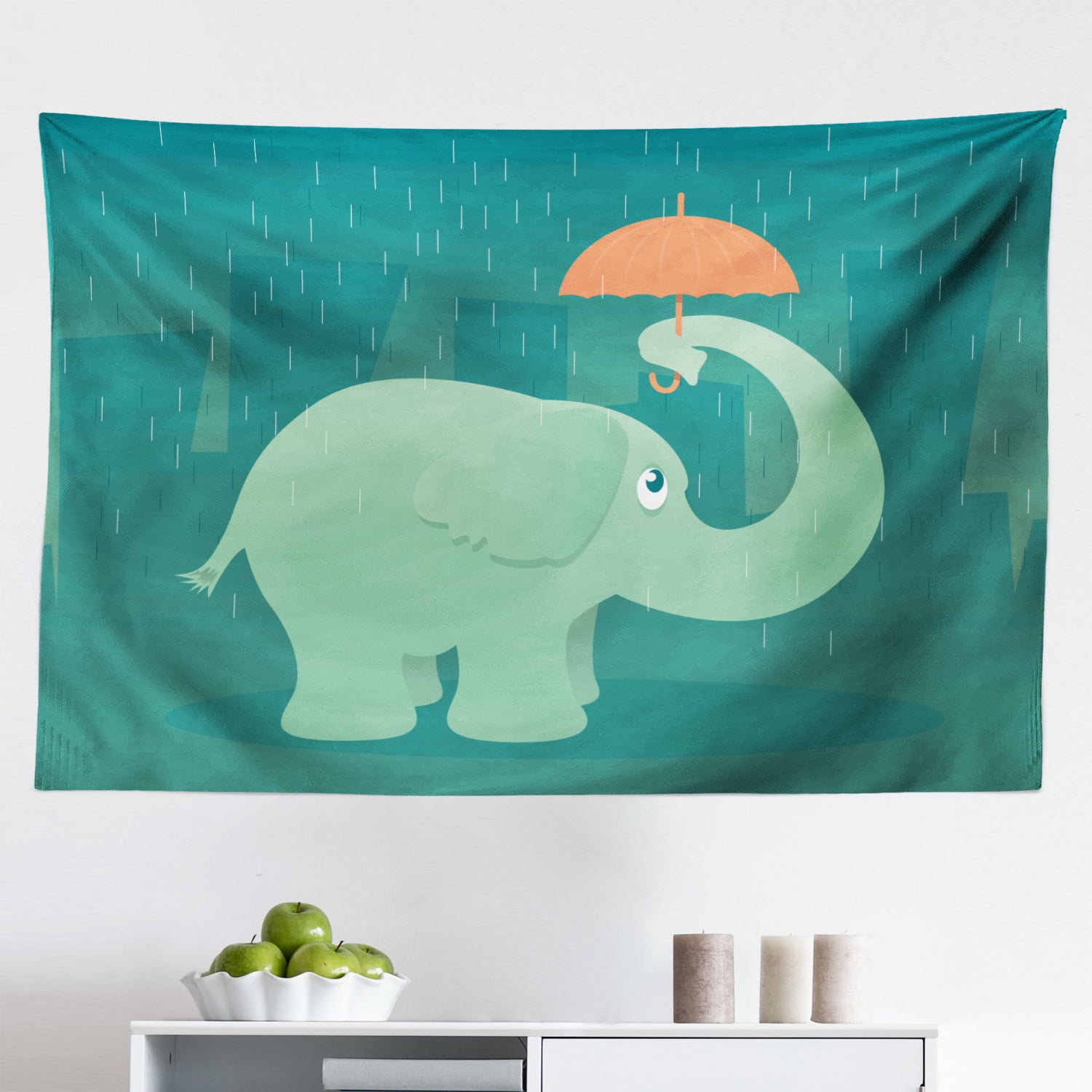 Rain Tapestry, Scattering Dashed Line Inspired Droplets and Upside Down ...
