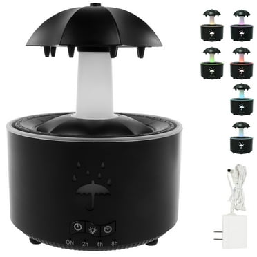 Rain Cloud Humidifier Water Drip, 7 Color Lights Mushroom Rain Cloud ...