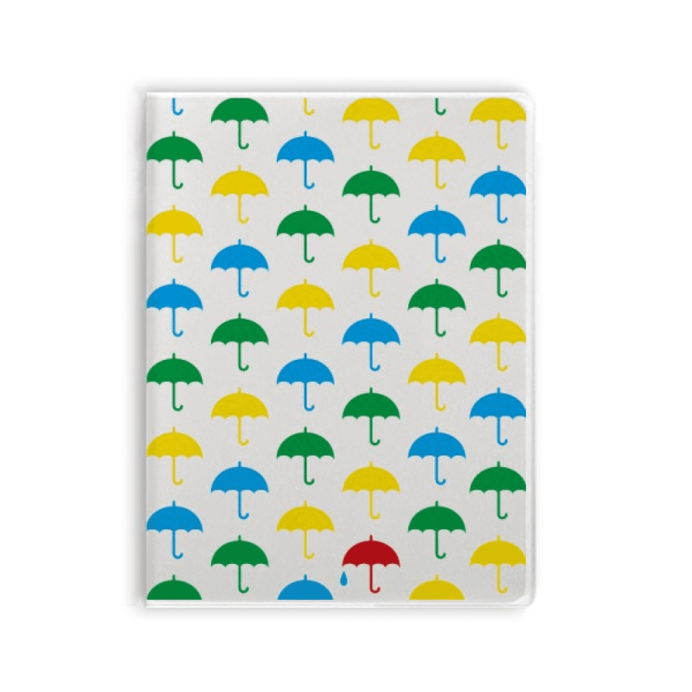 Rain Umbrella Weather Cloud Notebook Gum Cover Diary Soft Cover Journal ...