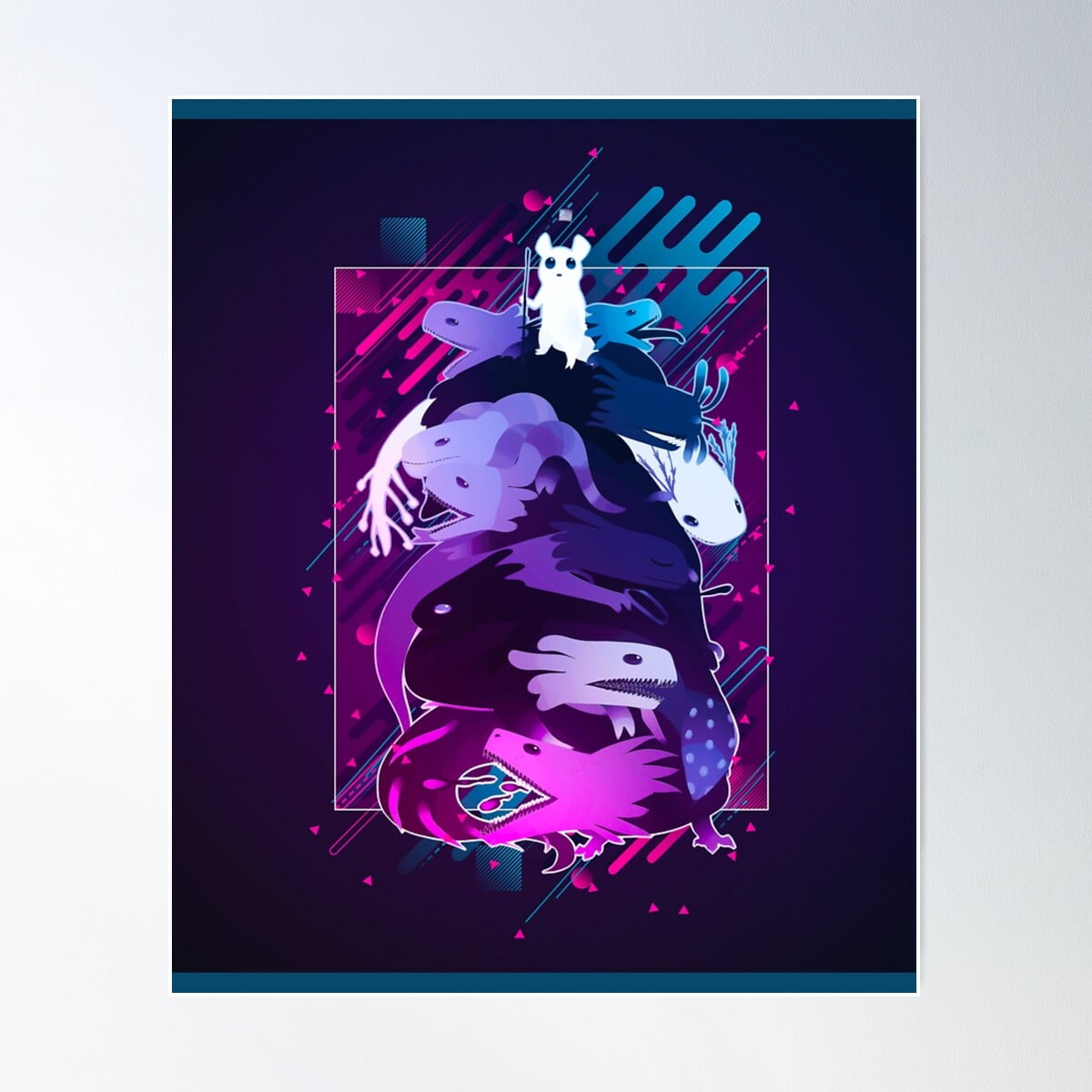 Rain World Modern Graphic Poster Wall Art, Modern Wall Decor For Living ...