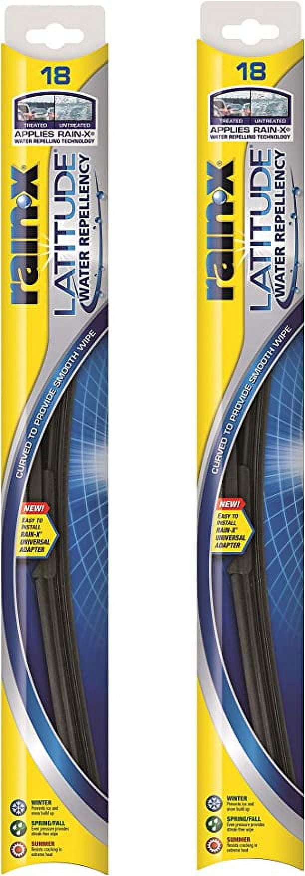 Rain-X 810167 Latitude 2-In-1 Water Repellent Wiper Blades, 18 Inch ...