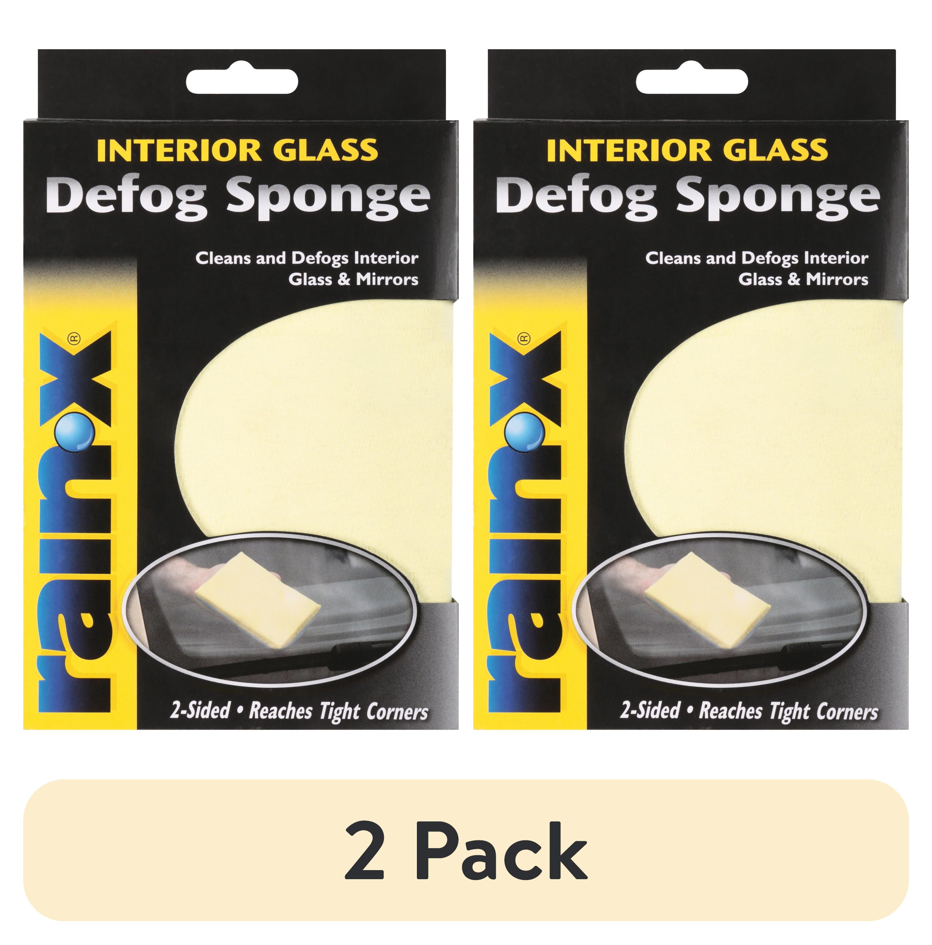 (2 pack) Rain-X Microfiber Glass Defogging Sponge For Window and Mirror ...