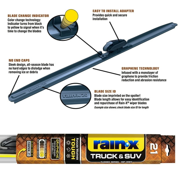 Rain-X Truck & SUV 21" Premium Replacement Windshield Wiper Blade ...