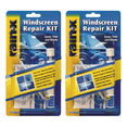 Rain-X Windshield Repair Kit Automotive Glass Repair Tools, 2 pack ...